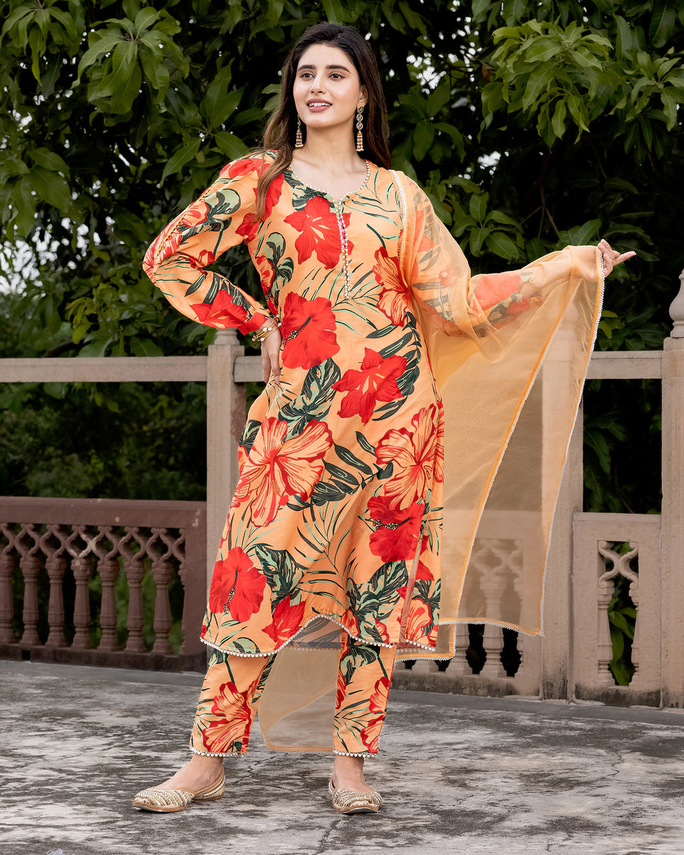 Peach Blossom Suit Set – Ambraee