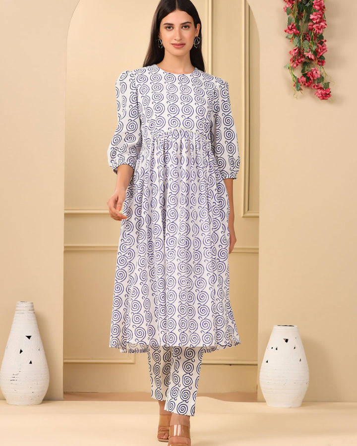 Buy Molly Block Kurta Set Online in India