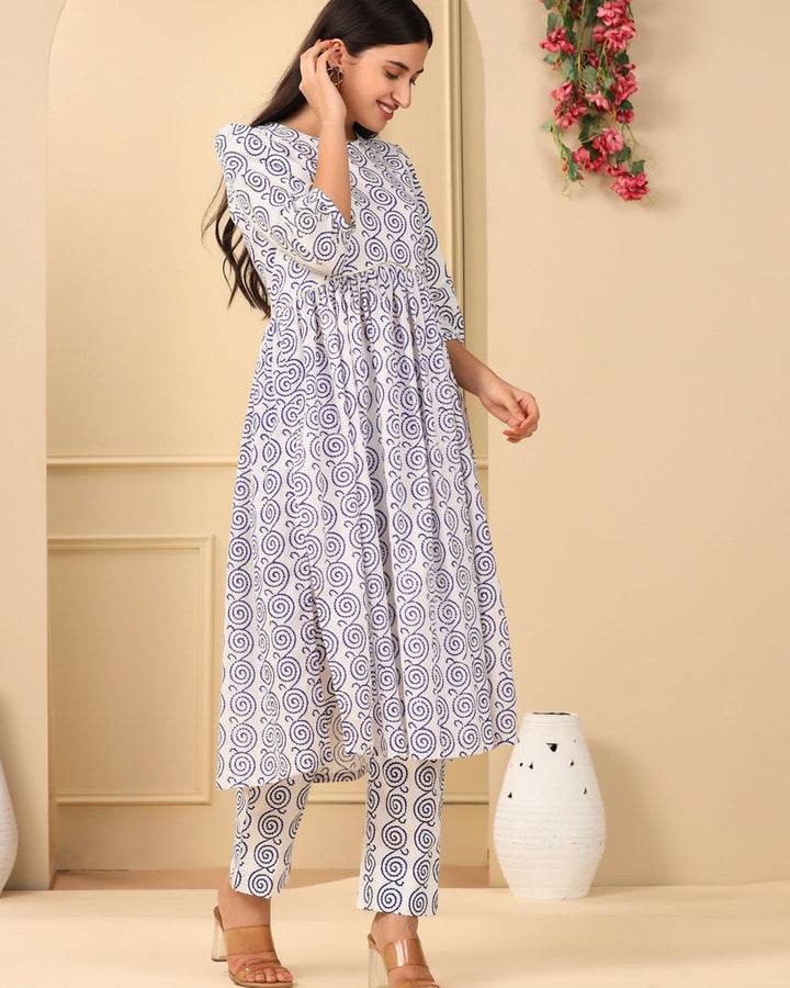 Buy Molly Block Kurta Set Online in India