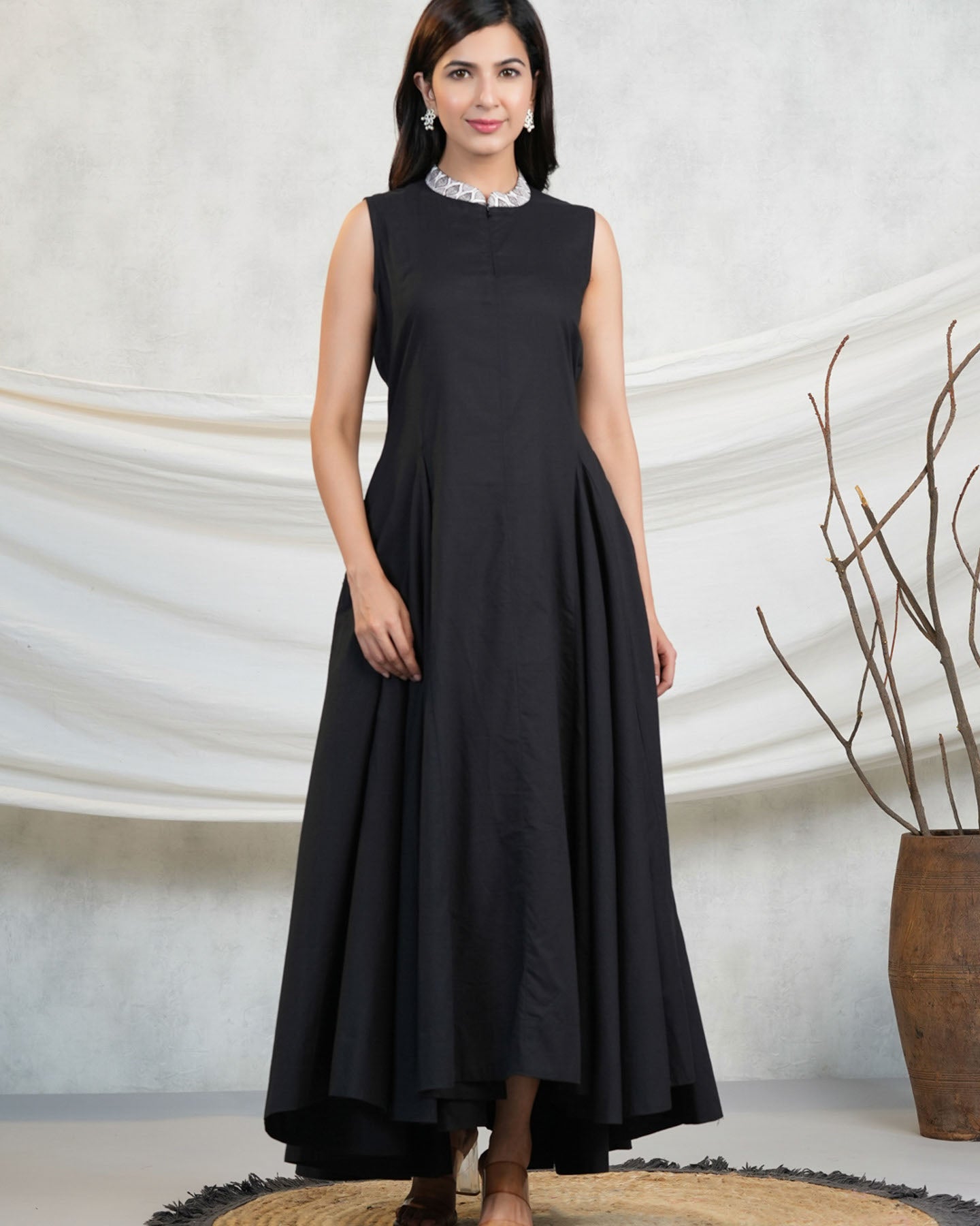 Buy Zet Black Maxi Dress Online in India – Ambraee